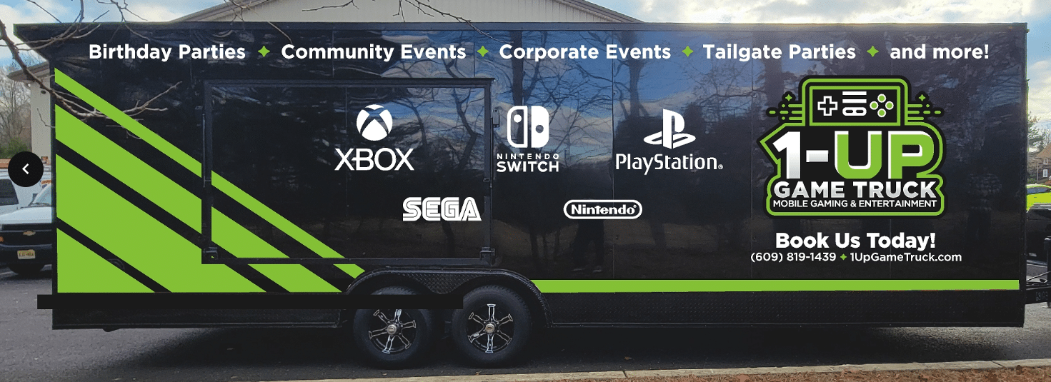 1-Up Game Truck – Mobile Gaming & Entertainment